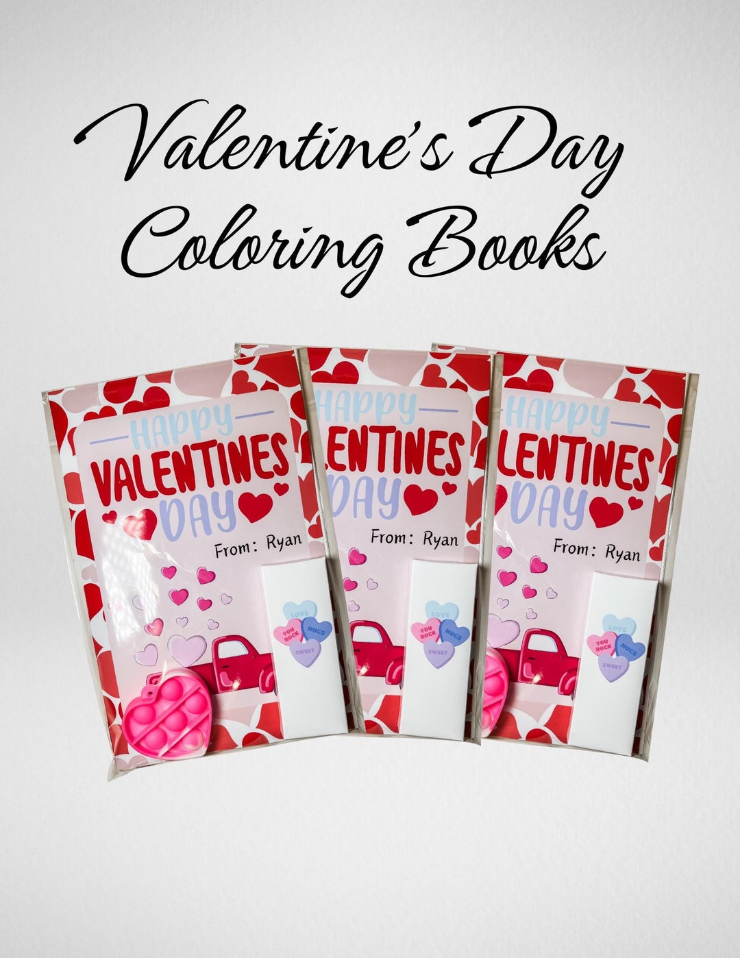 Valentine’s Day Coloring Books With Crayons | Classroom Valentines ...