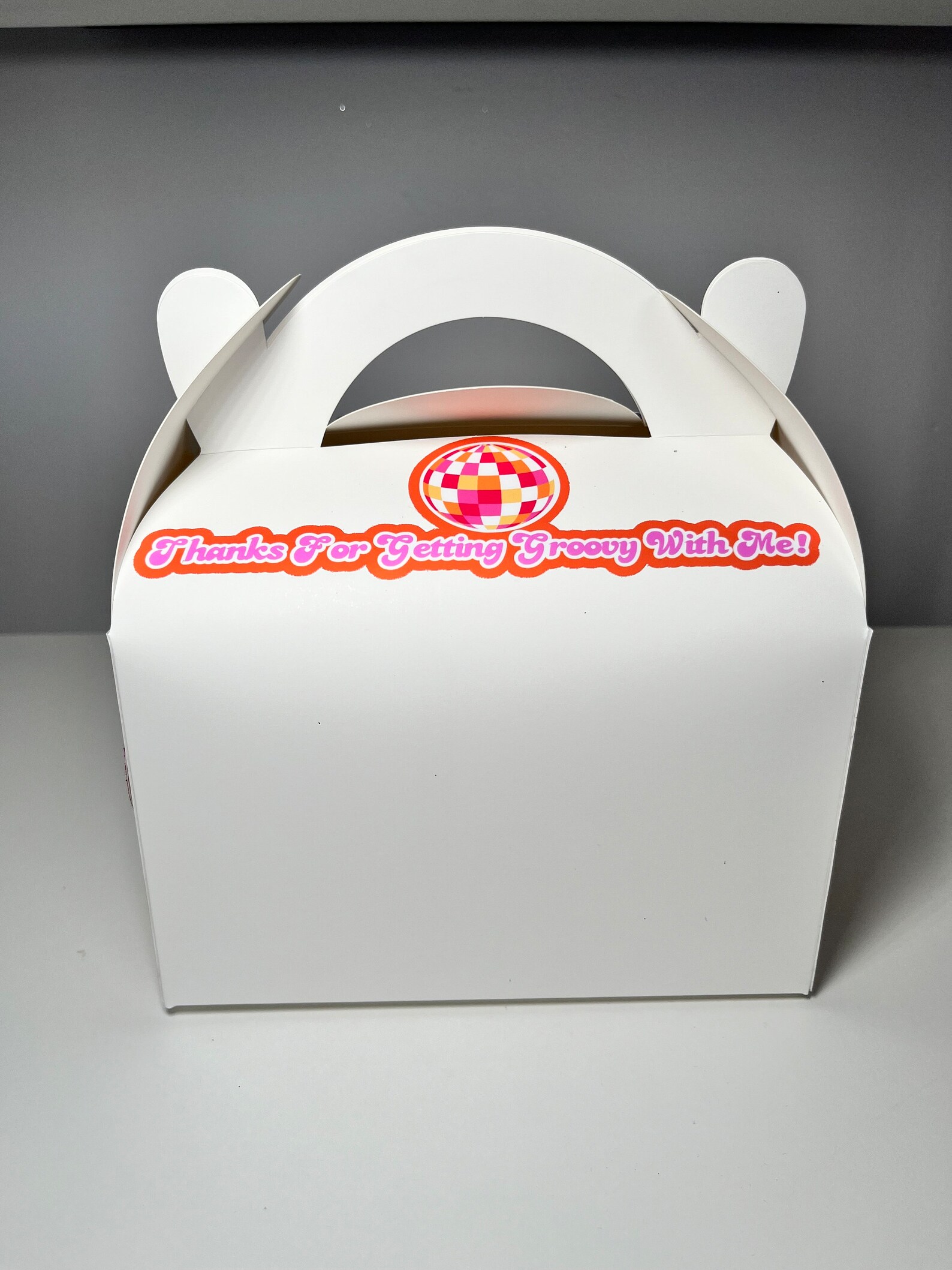 Two Groovy Party Favor Boxes Groovy Birthday Decorations Groovy Gable ...