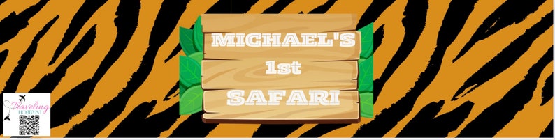 Printed Safari Party Water Bottle Labels | Animal Print Decor | Jungle ...