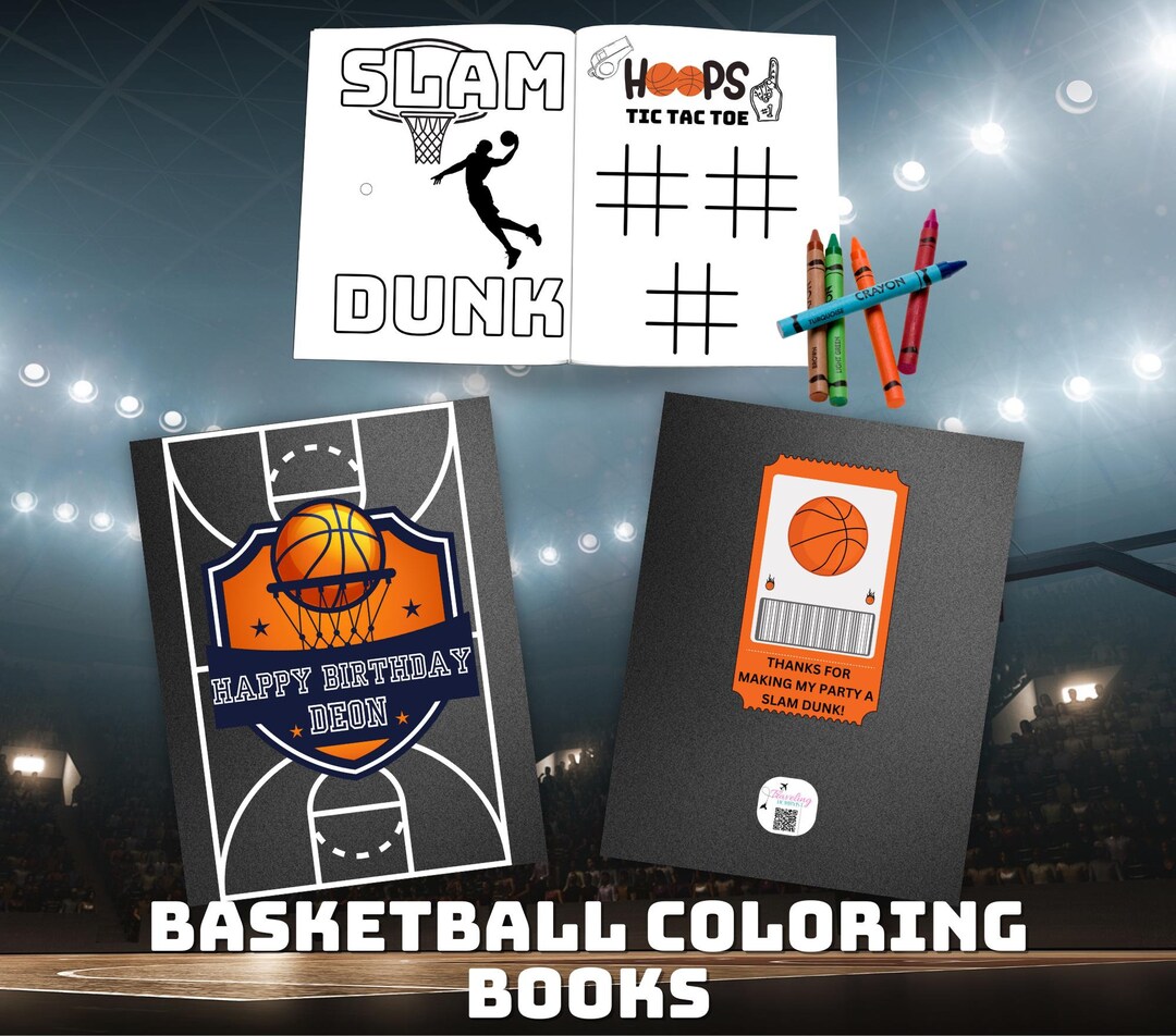 Kids Basketball Coloring Books With Crayons| Kids Activity Books ...