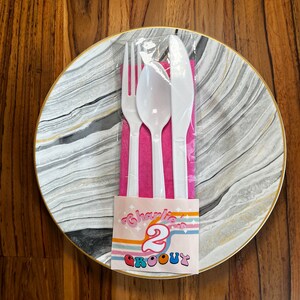 Personalized Two Groovy Utensil Pack themed Birthday Party - Etsy