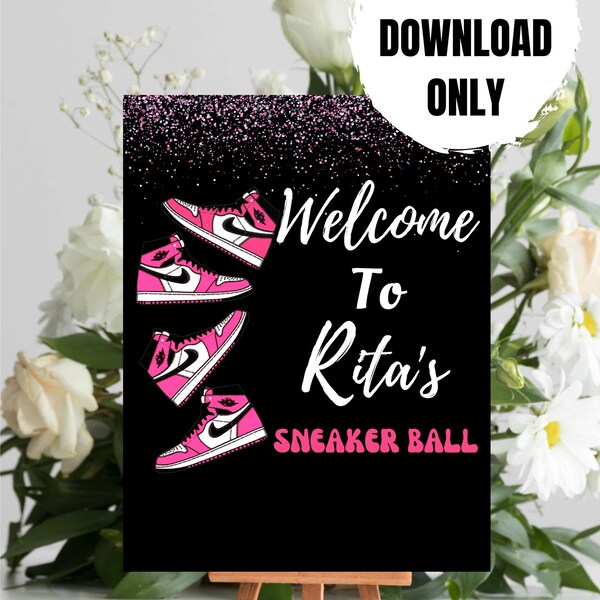 Sneaker Ball Welcome Sign - Etsy