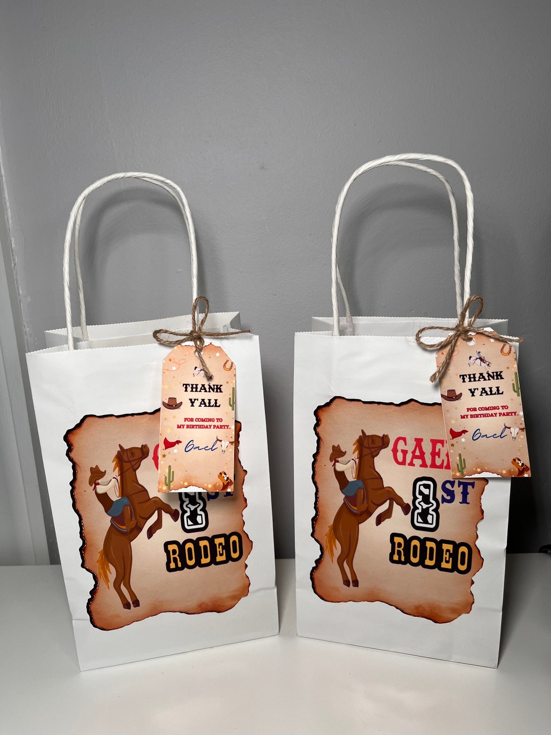 My First Rodeo Favor Bags First Rodeo Gift Bags First Rodeo Treat Bags ...