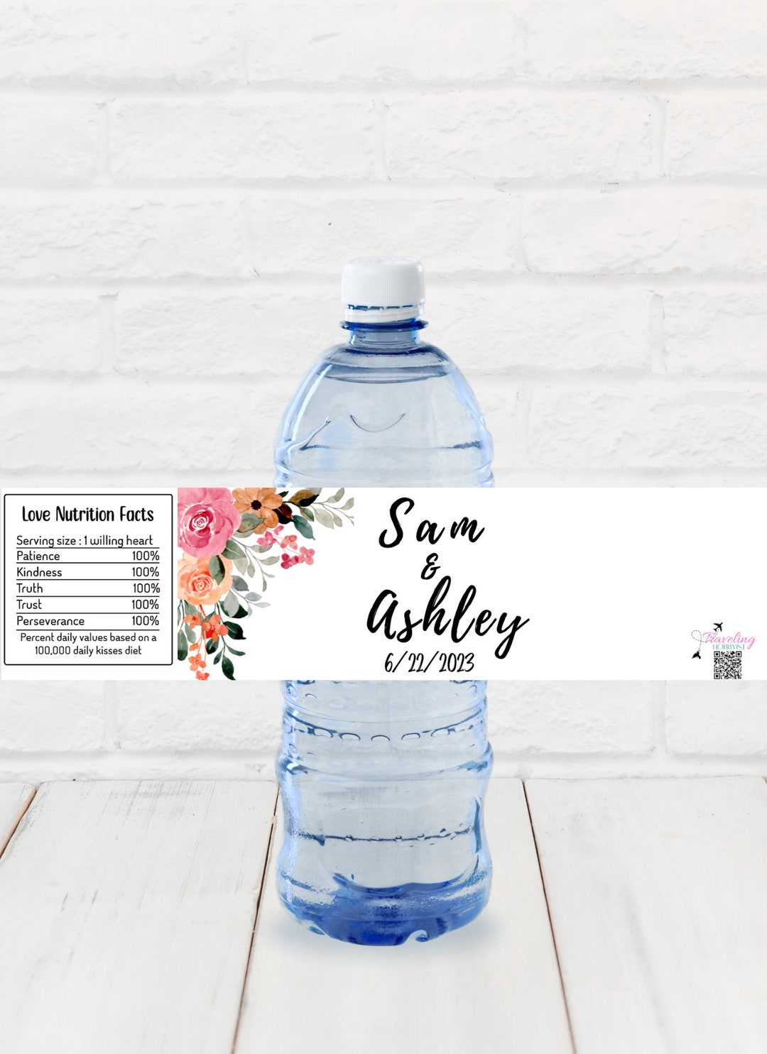 Printed Wedding Water Bottle Labels| Wedding Water Decor |engagement ...
