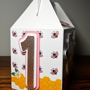 Personalized First Bee Day Favor Boxes Happy to Bee One Decor Bee ...