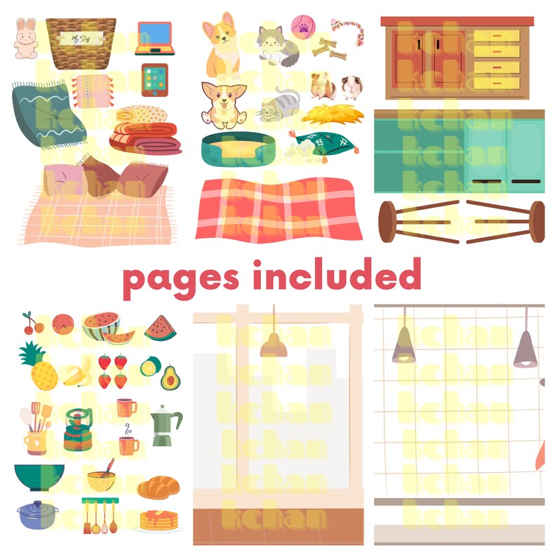 Printable Paper Dollhouse Doll 13-page PDF Style Paper Doll Pets ...