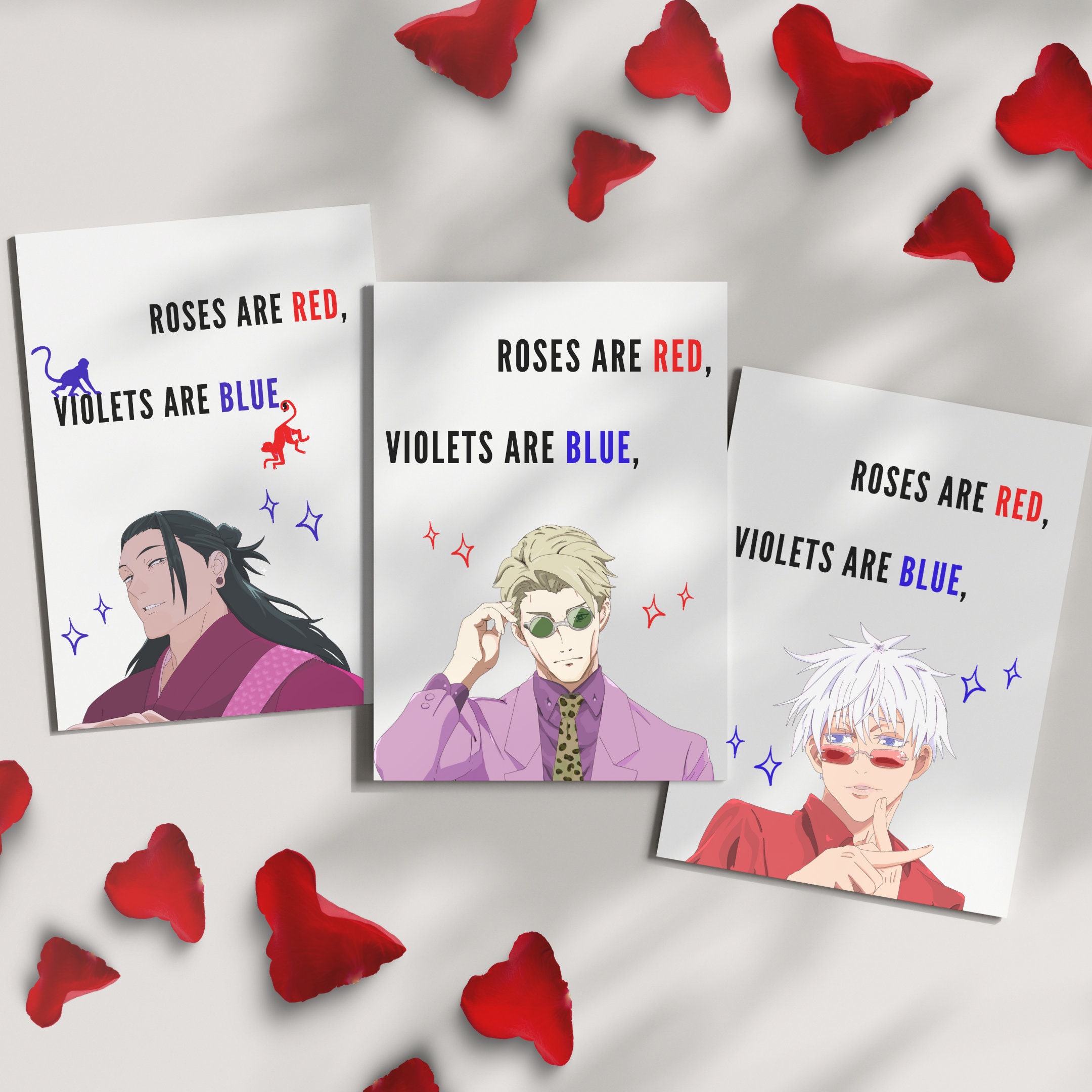 DIY Inspired Nanami JJK Valentine's, Birthday, Funny Card for Download ...