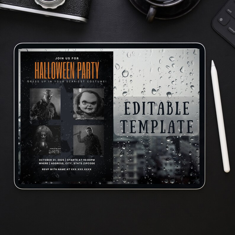 Scary Movie Party Digital Invitation - Etsy