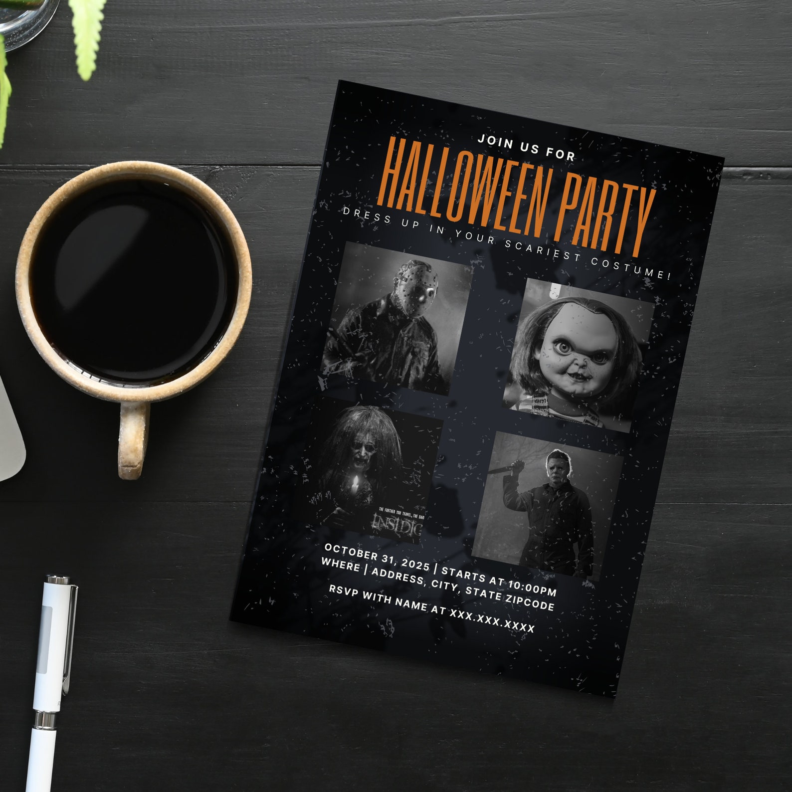 Scary Movie Party Digital Invitation - Etsy