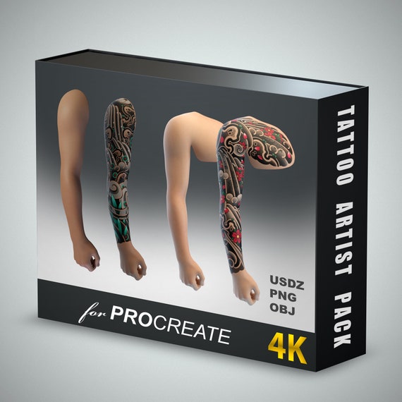 Tattoo Artist 3D Model Arm Pack for Procreate - Etsy