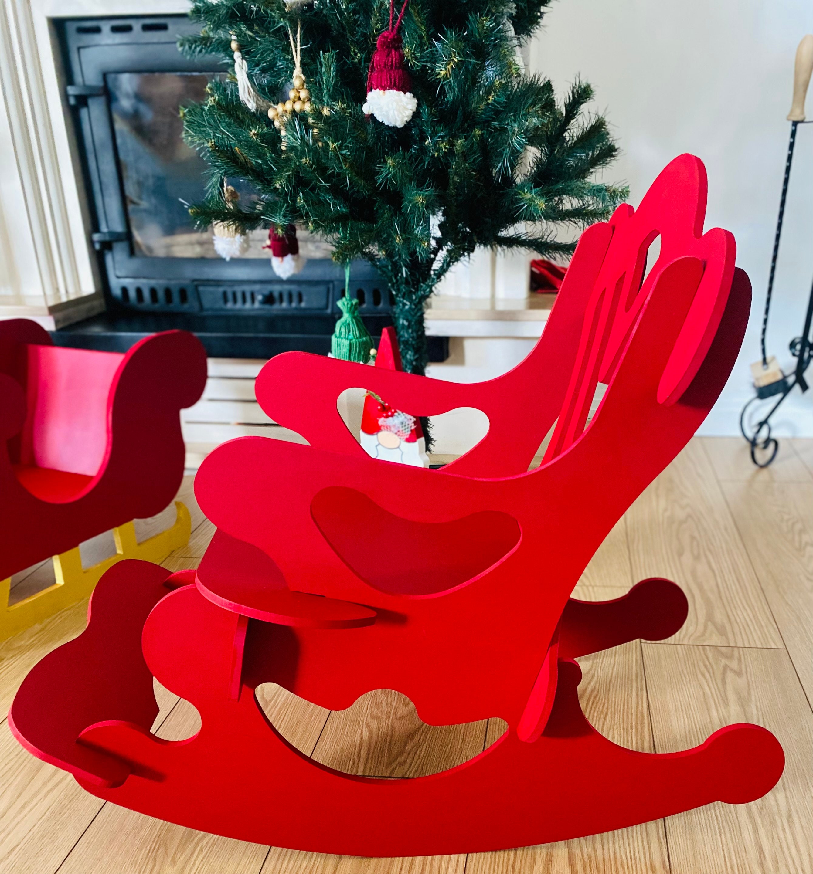 Children's Rocking Chair, Solid Wooden Kid's Chair Charming Small Old ...