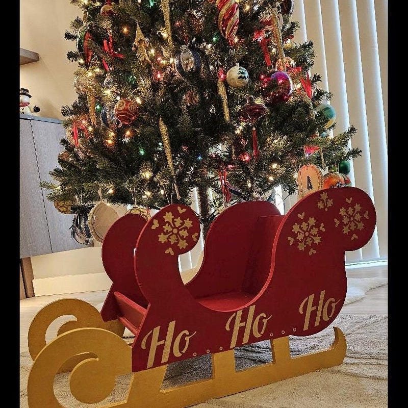 Wooden Sleigh - Etsy
