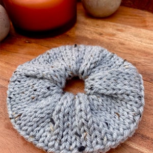 Fall Scrunchie Set | Cozy Knit Hair Scrunchie | Hair Accessories - Etsy