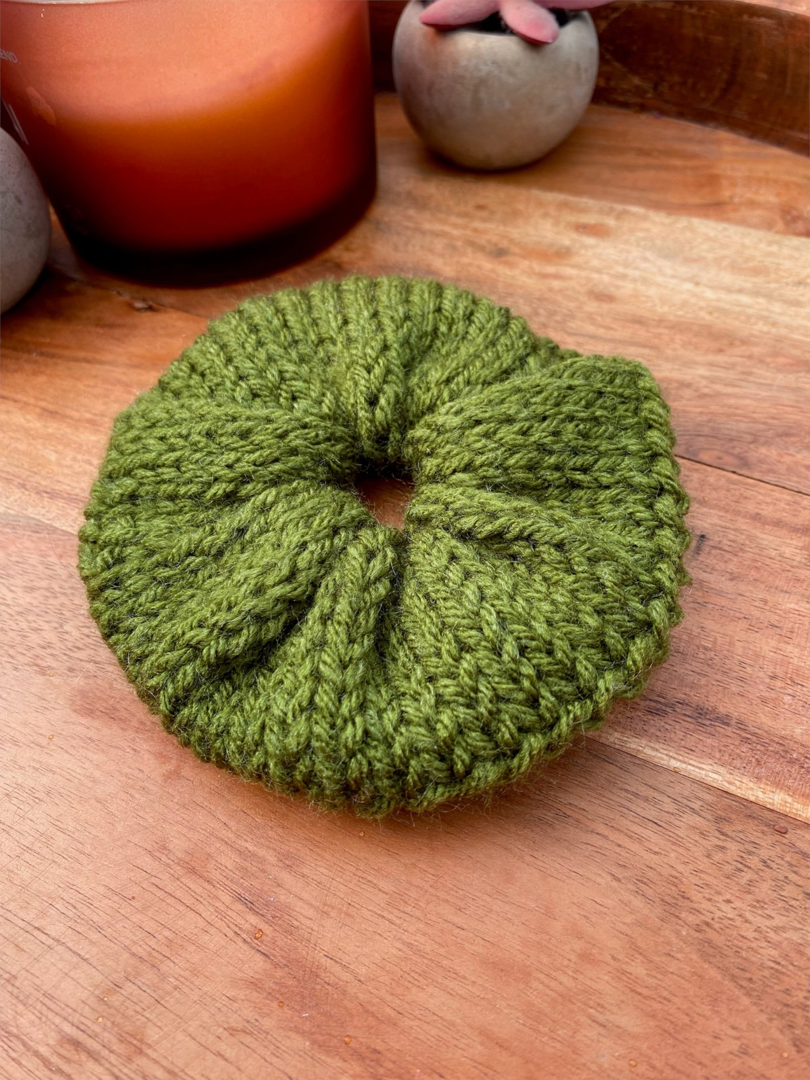 Fall Scrunchie Set | Cozy Knit Hair Scrunchie | Hair Accessories - Etsy