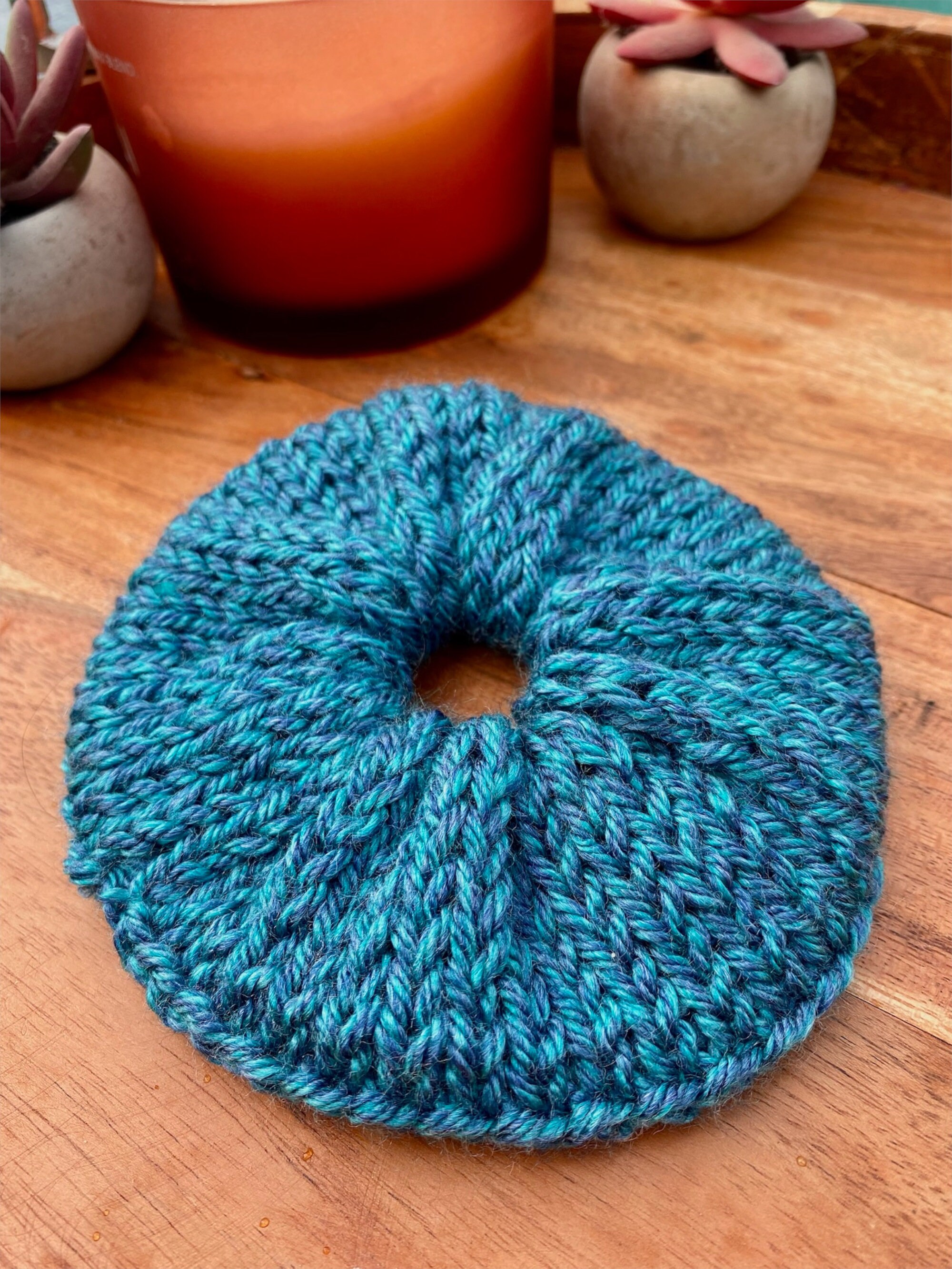 Fall Scrunchie Set | Cozy Knit Hair Scrunchie | Hair Accessories - Etsy