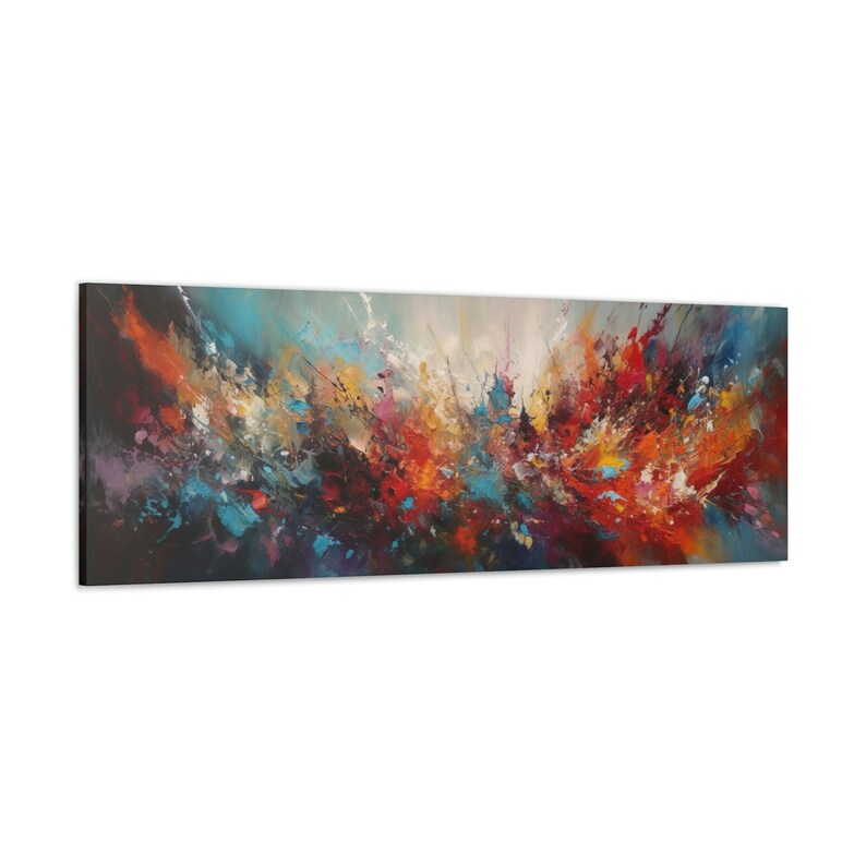 Amazing Colour Splash Abstract Art Colourful Home Decor - Etsy