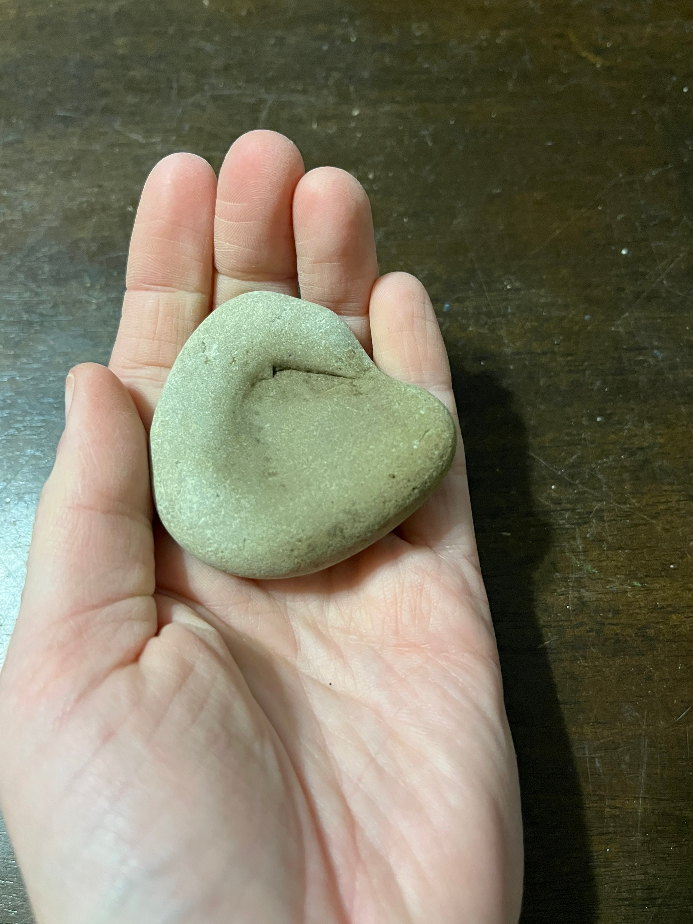 Native American Grinding Stone Bowl | Metate | Mealing Stone | Ground ...