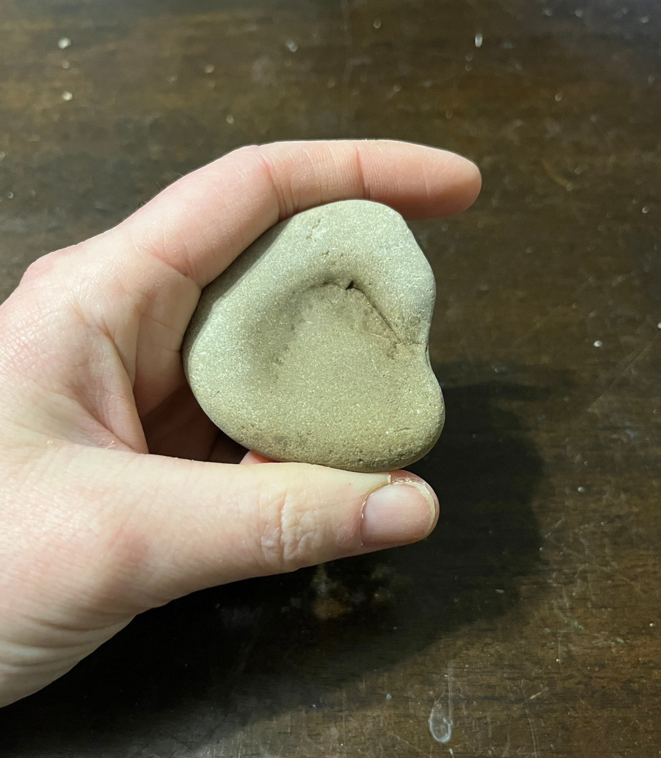 Native American Grinding Stone Bowl | Metate | Mealing Stone | Ground ...