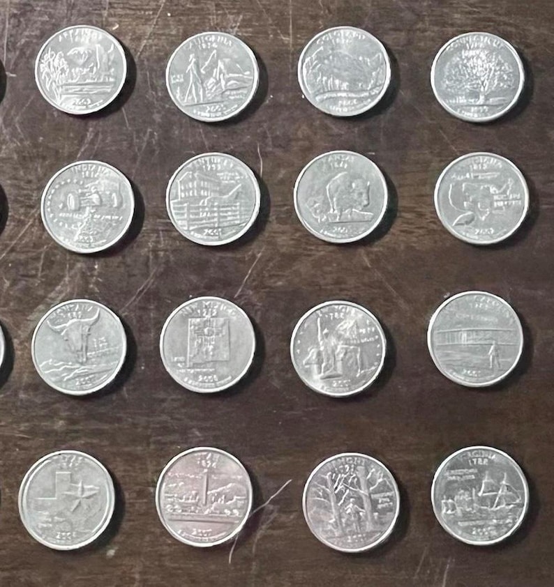 US State Quarter Collection | P Mint Mark, Circulated - Etsy