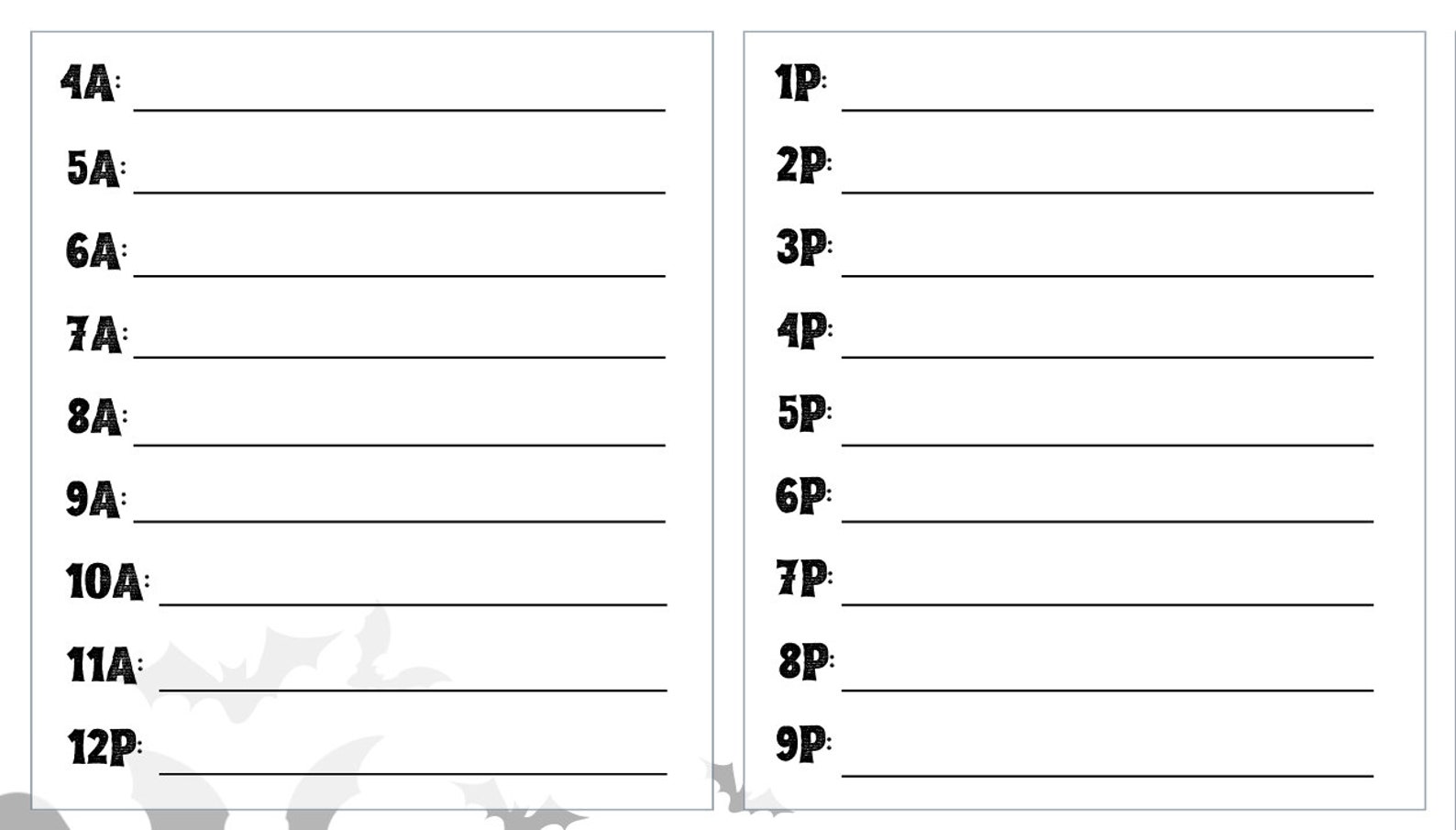 Frickin' Bats Daily Planner | Morning Routine, Schedule, Work ...