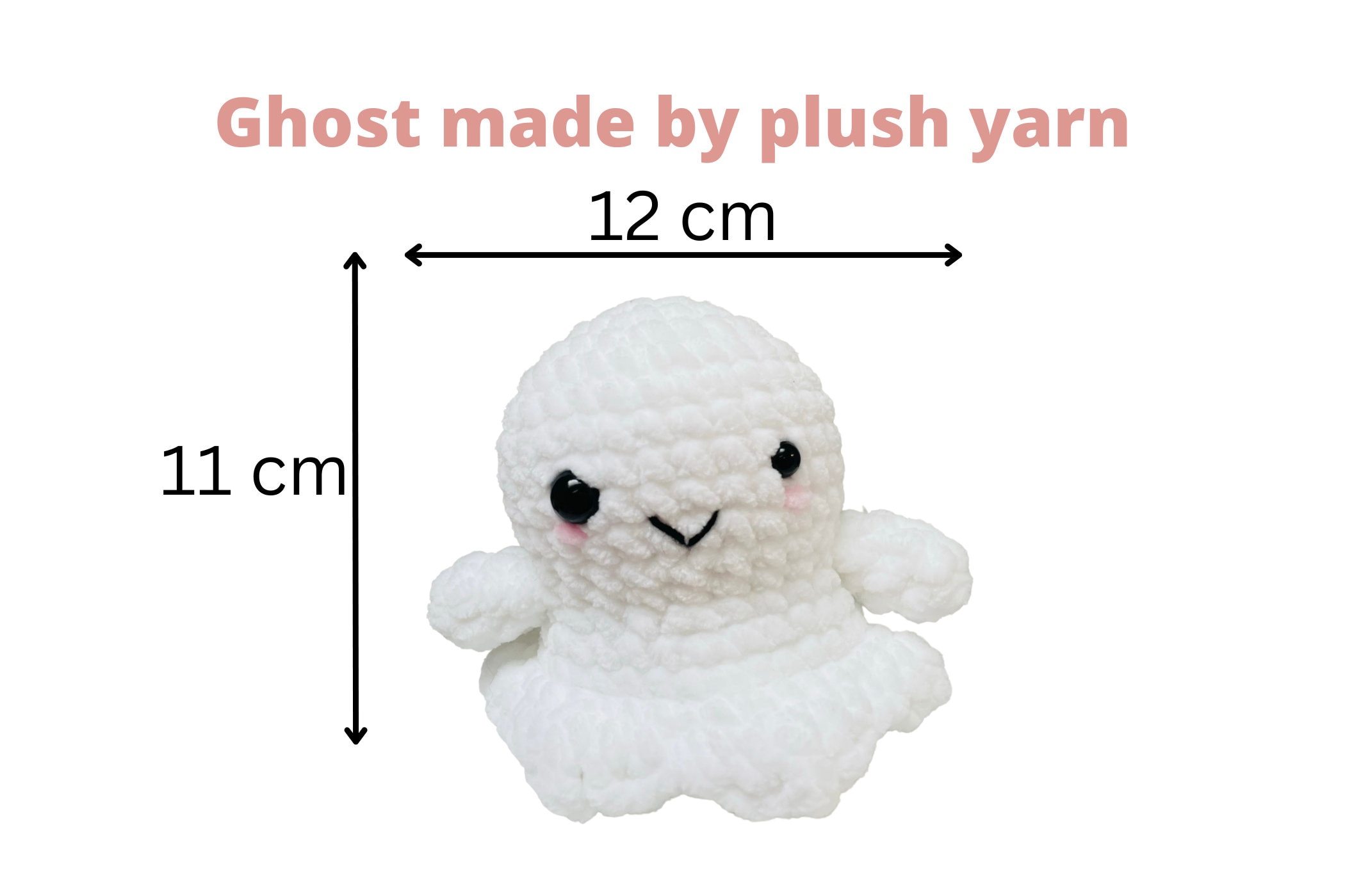 Crochet Ghost Pattern Cute Ghost Low Sew Pattern Ghost - Etsy