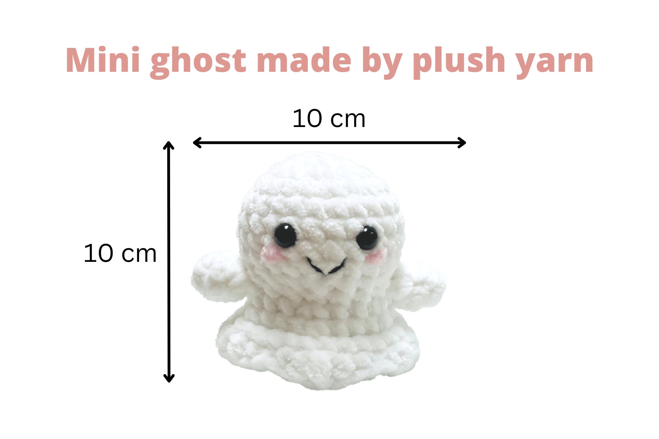 LOW-SEW Crochet Mini Ghost Pattern Cute Ghost Low Sew - Etsy