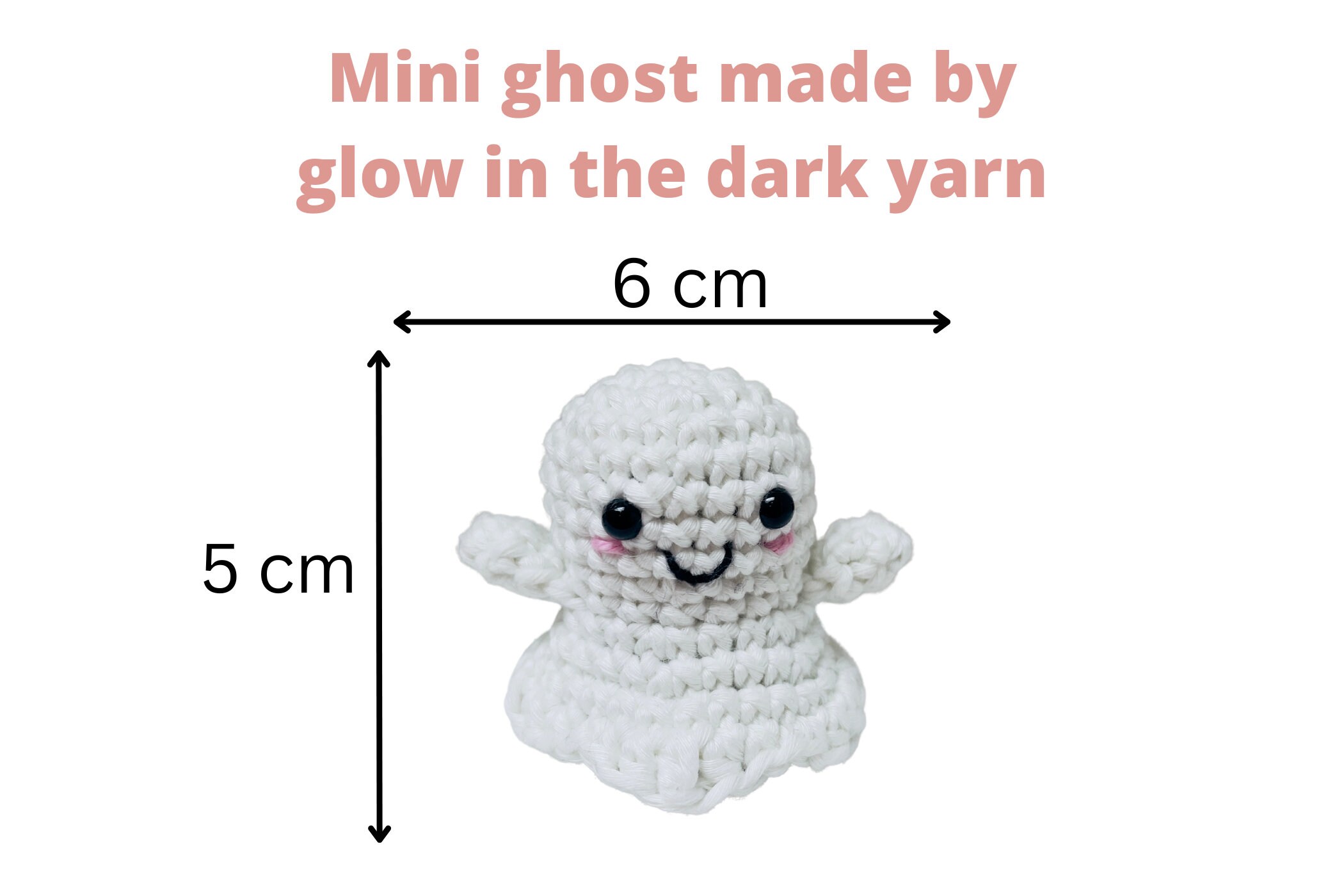 LOW-SEW Crochet Mini Ghost Pattern Cute Ghost Low Sew - Etsy