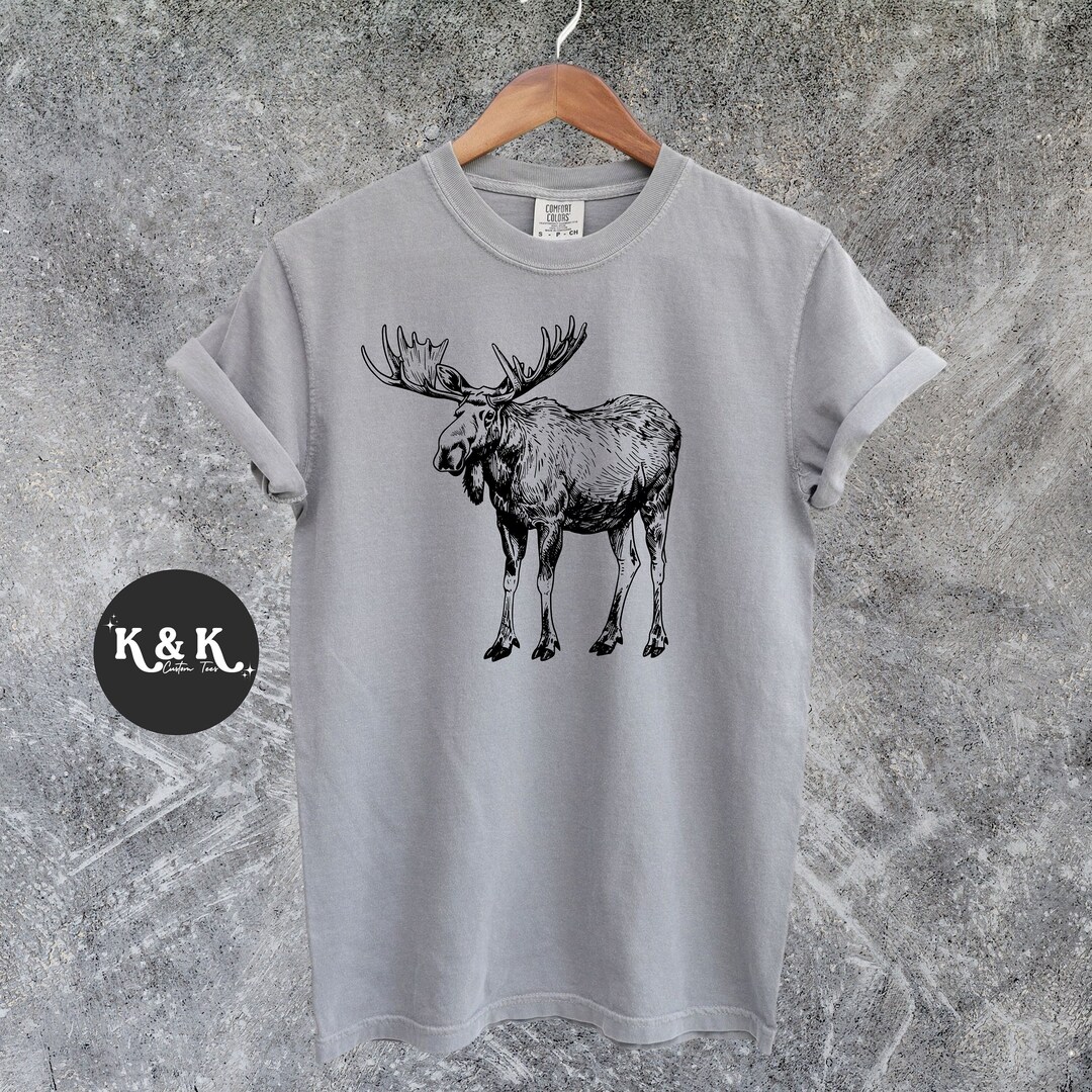 Vintage Moose Tshirt, Vintage Wildlife Shirt, Moose Shirt, Nature Shirt ...