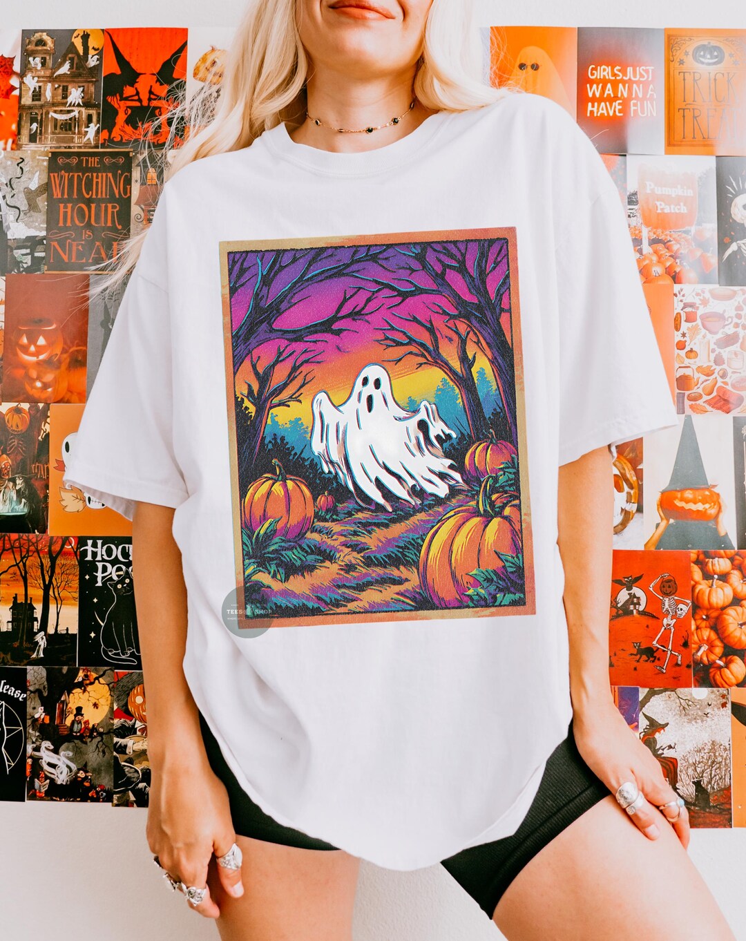 Ghost 90s Halloween Shirt, Halloween Shirt, Vintage 90s Halloween ...