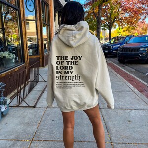 The Lord is My Strength Hoodie, Jesus Hoodie, Christian Hoodie ...