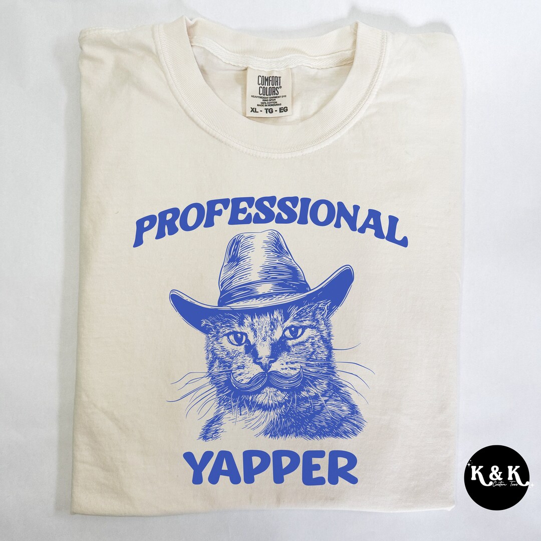 Professional Yapper Shirt, Cowboy Cat Shirt, Meme T Shirt, Funny ...