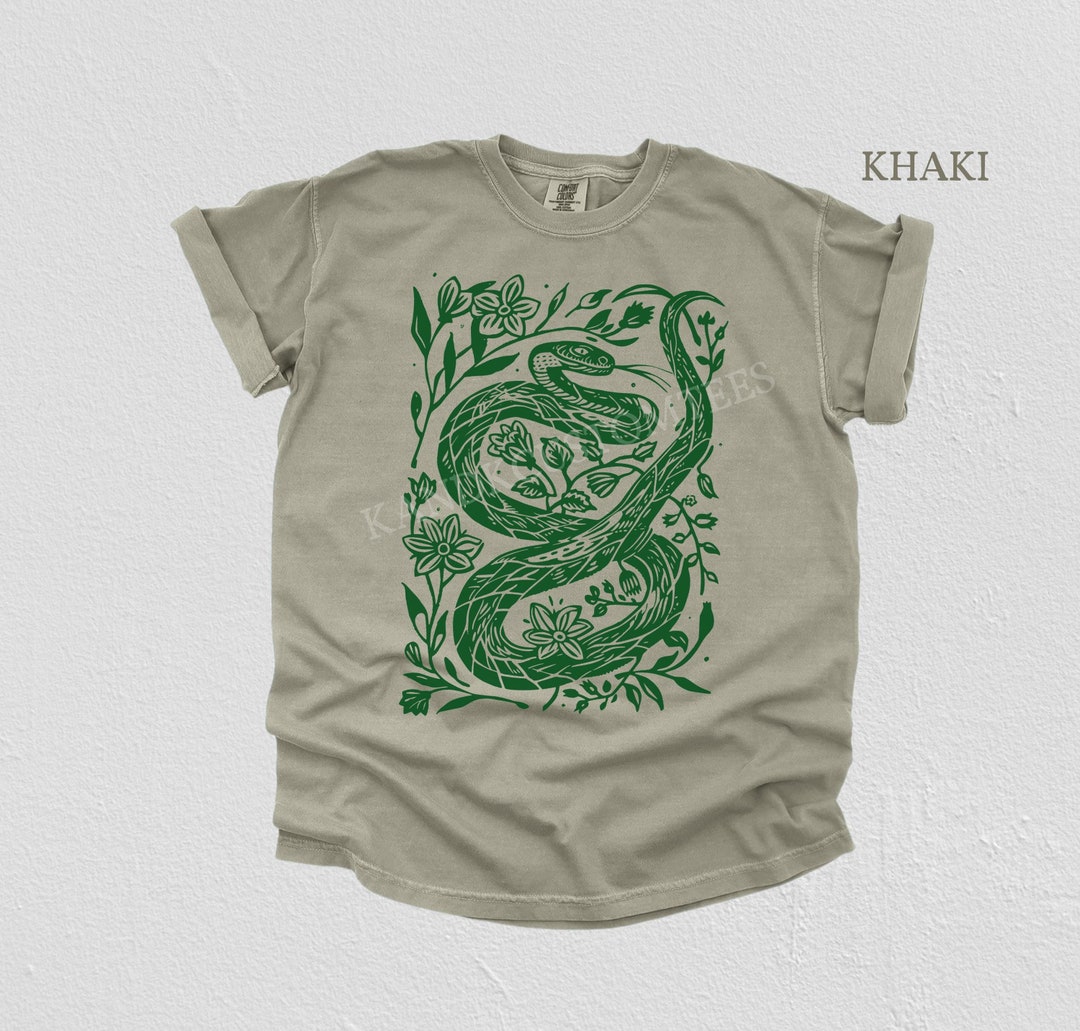 Floral Snake T Shirt, Reptile Shirt, Nature Lover Shirt, Snake Lover ...