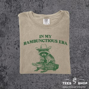 Racoon Shirt, Funny Racoon Tshirt, in My Rambunctious Era Shirt, Meme ...