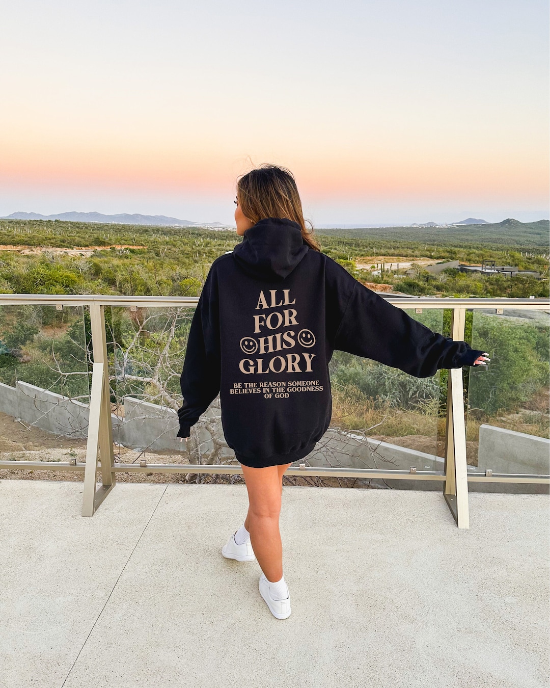All for His Glory Hoodie, Bible Verse Sweatshirt, Christian Sweatshirt ...