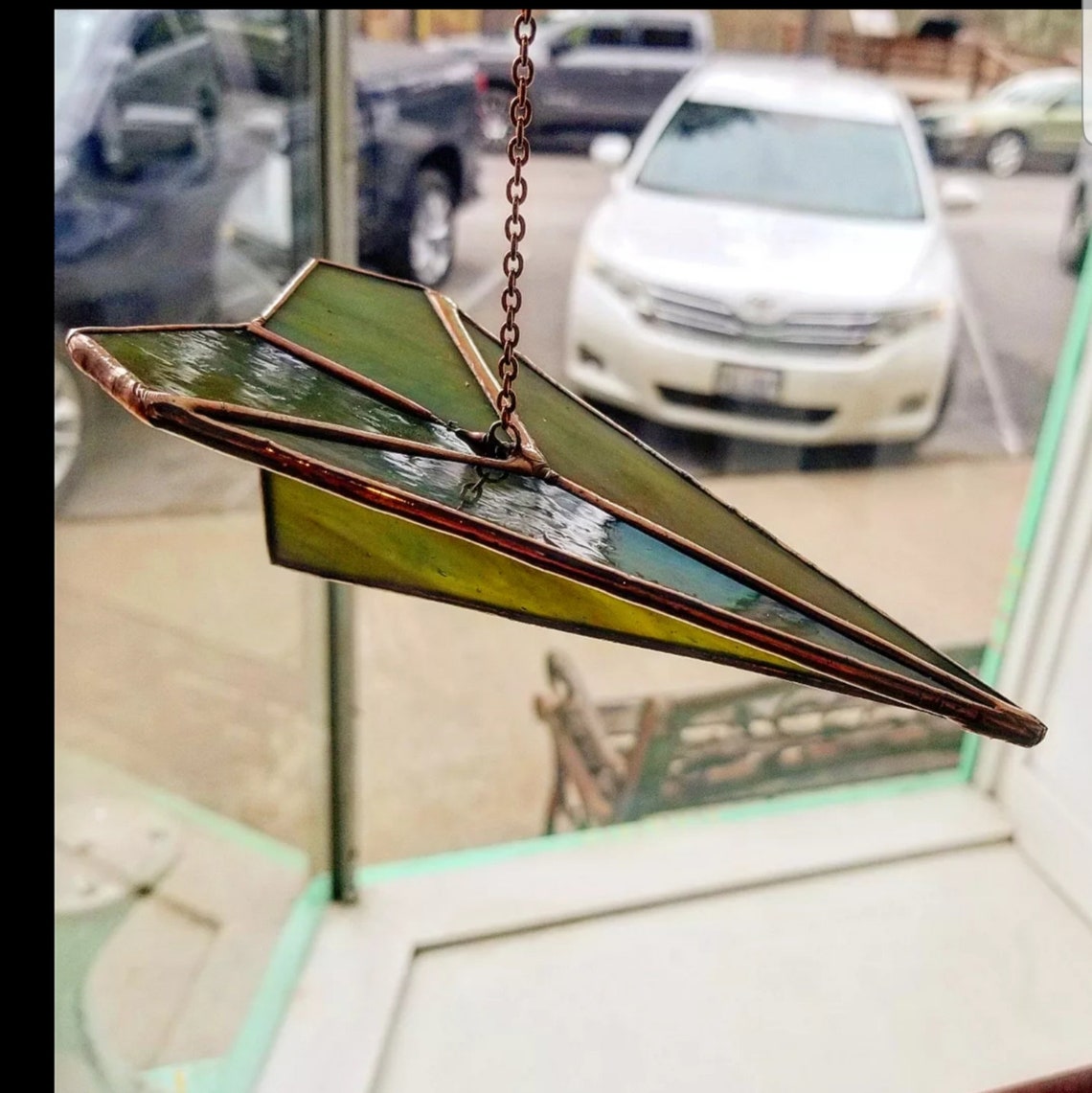 Take Flight stained Glass, 3D Art, Origami, Folded Paper, Paper Plane ...