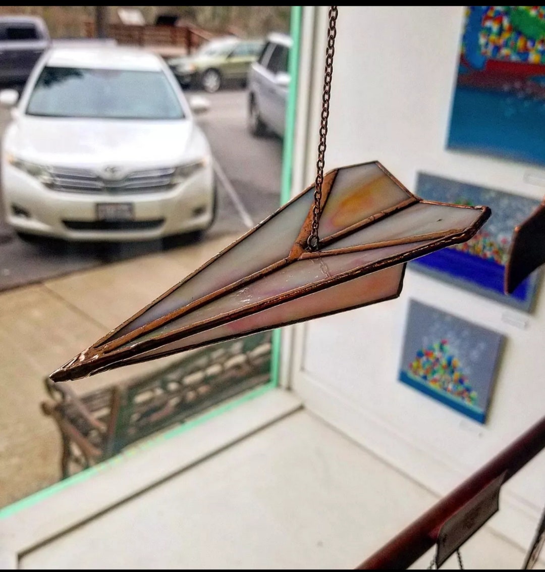 Take Flight stained Glass, 3D Art, Origami, Folded Paper, Paper Plane ...