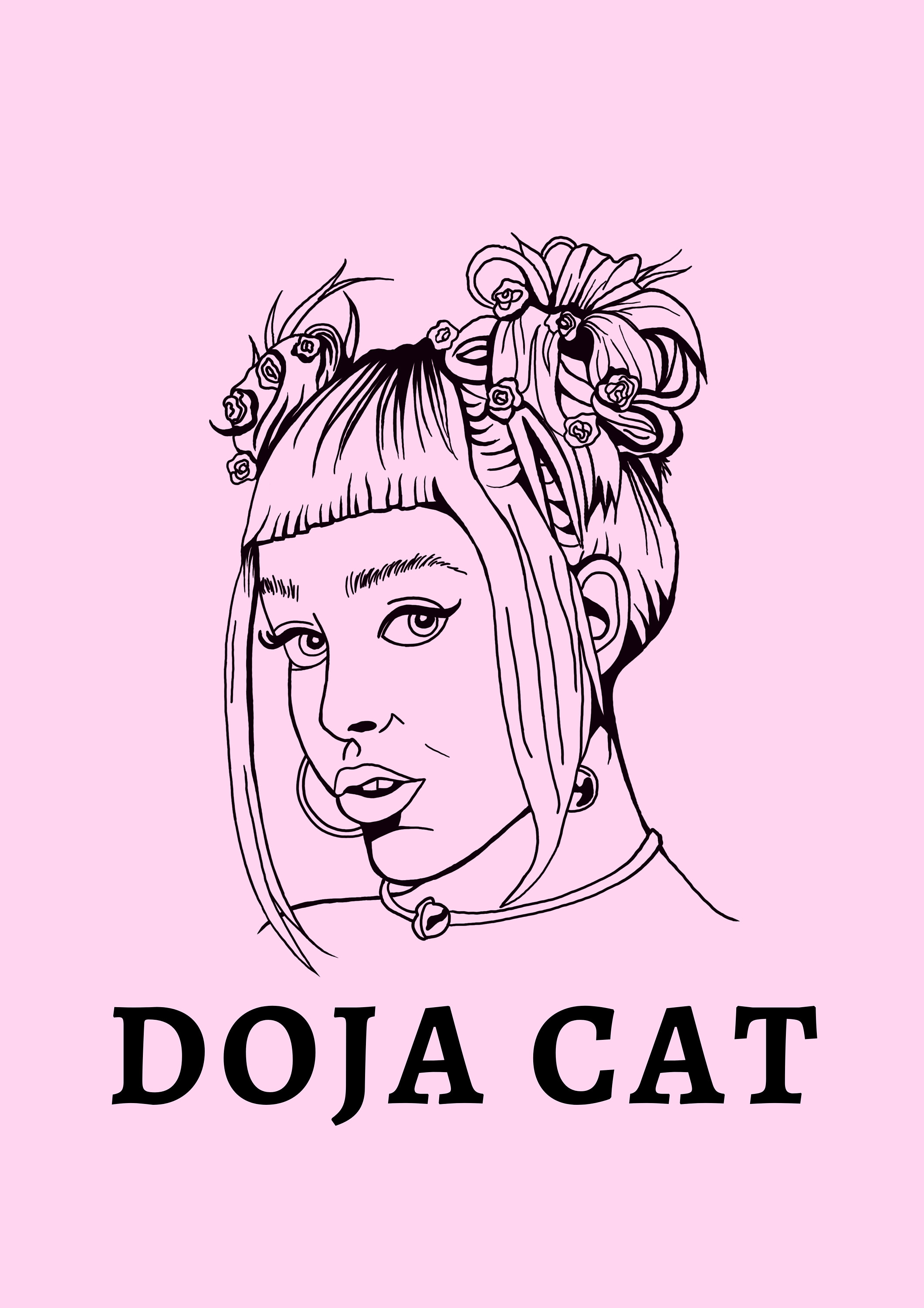 Doja Cat Digital Download Printable Art - Black Work Poets - Etsy Canada