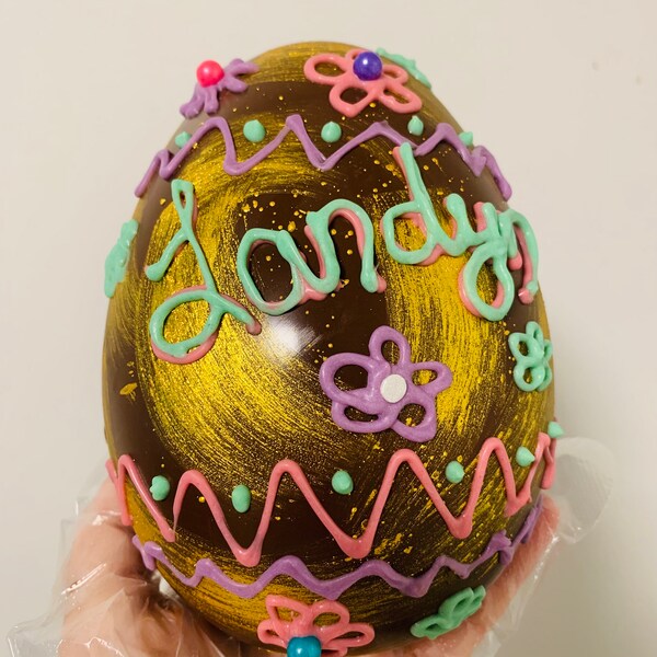 Chocolate Easter Egg - Etsy