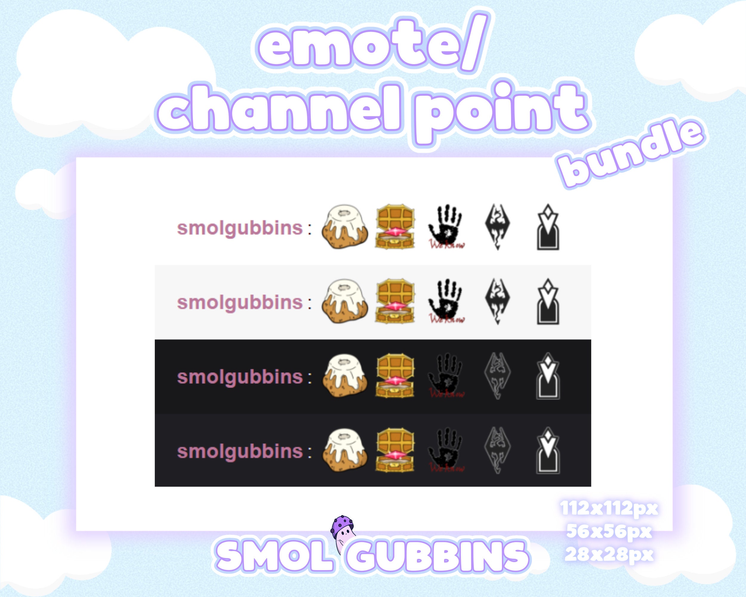 Skyrim Emote/channel Point Bundle twitch, Youtube, Discord - Etsy