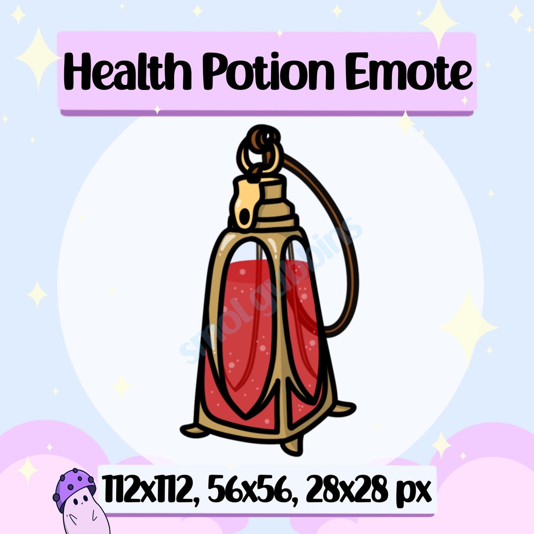 Health Potion Fantasy RPG Emote and Channel Point Twitch, Discord ...