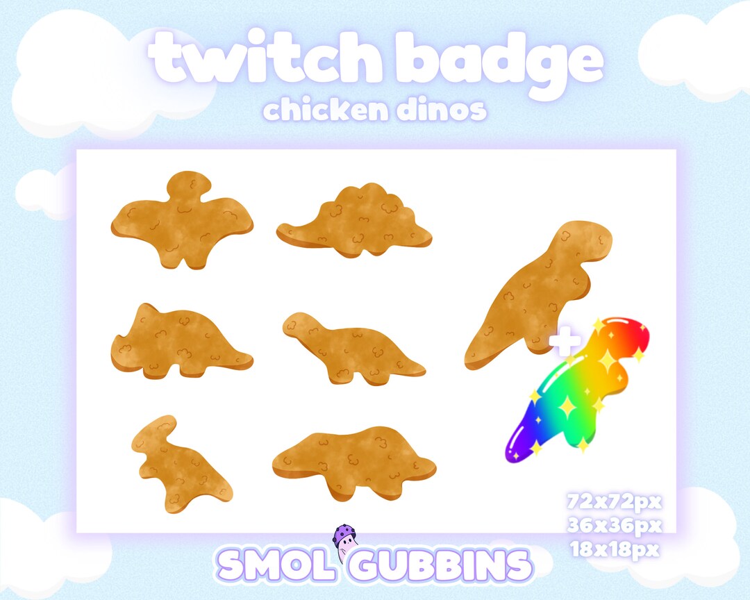 Chicken Dinos Buddies Twitch Sub Badges twitch, Discord, Youtube - Etsy