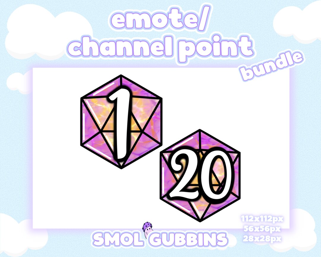 Pink RPG DND Dice Bundle, Nat20 Success/critical Fail Dice Emotes ...