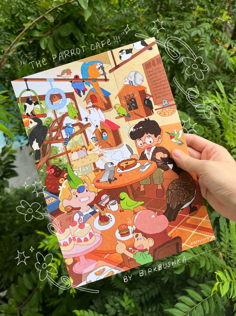 The Parrot Cafe - Etsy