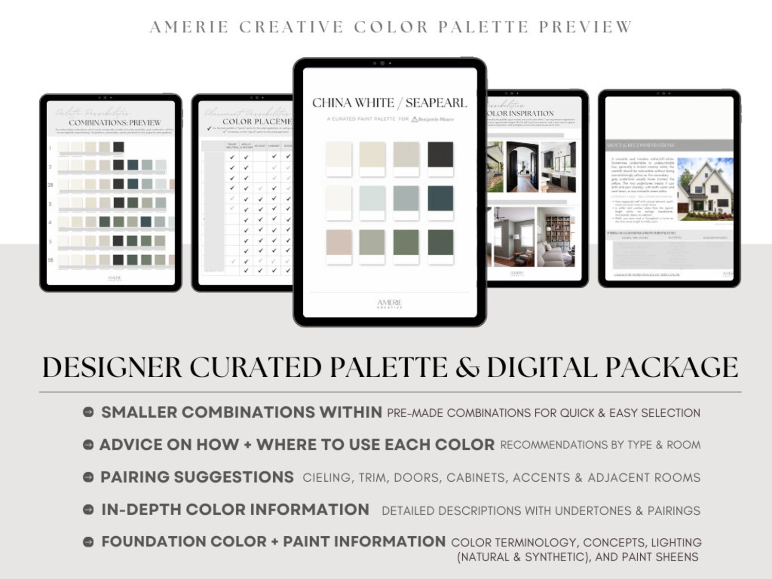 China White Benjamin Moore Paint Palette Seapearl Whole House Paint ...