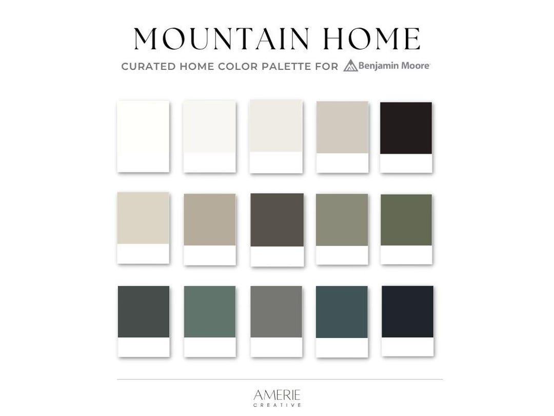 Mountain Home Color Palette Benjamin Moore Paint Palette Modern ...
