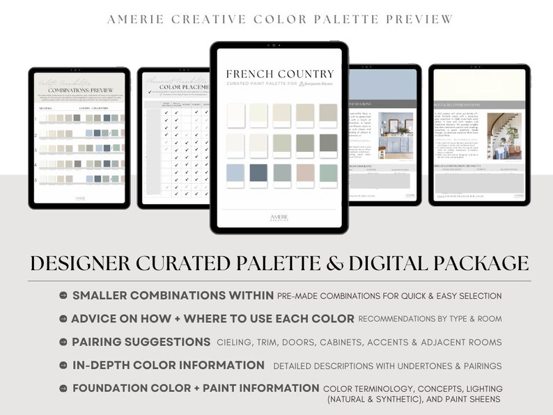 French Country House Color Palette Benjamin Moore Paint Palette French ...