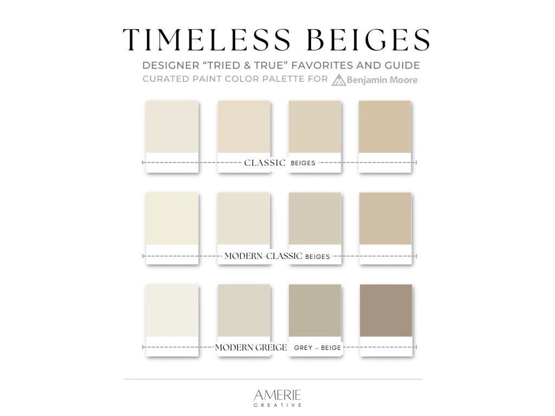 Beige Paint Color Palette Benjamin Moore Paint Palette Beige House ...
