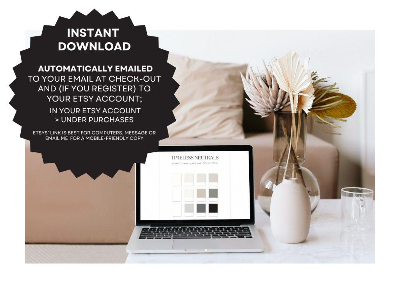 Modern Earthy Neutral Paint Color Palette Benjamin Moore Whole Home ...