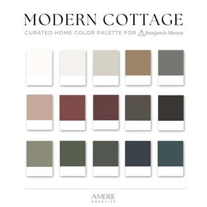 Modern Cottage Color Palette Benjamin Moore Paint Color Palette ...