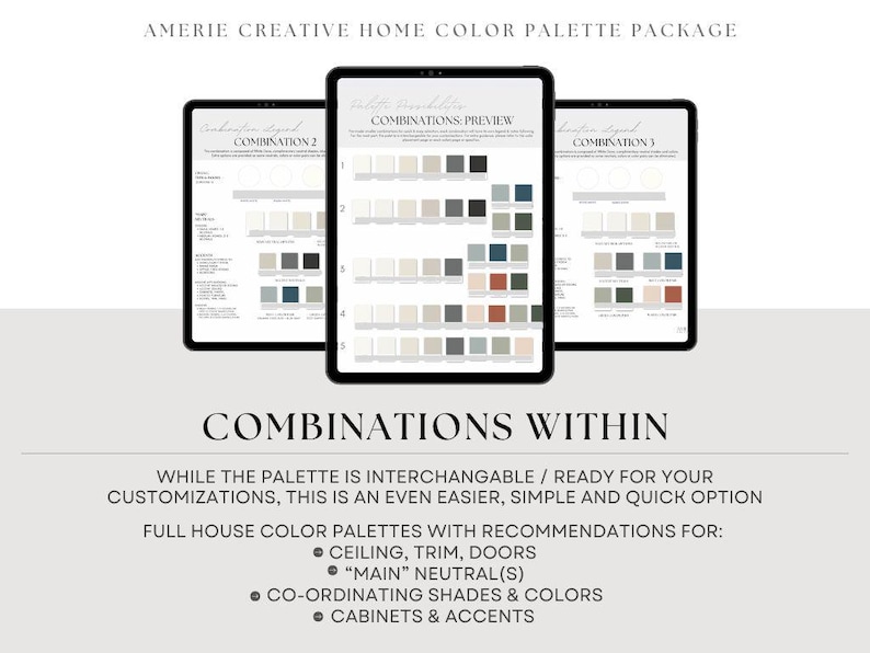 White Dove Color Palette Benjamin Moore Paint Palette Whole Home ...